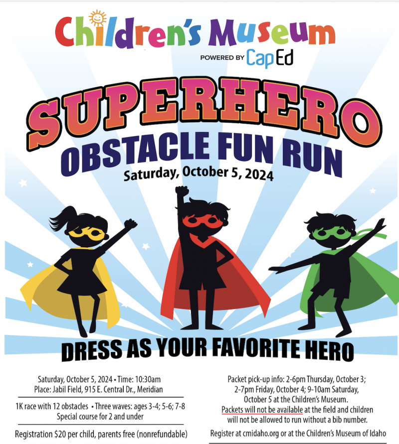 Superhero Obstacle FUN RUN | Childrens Museum of Idaho